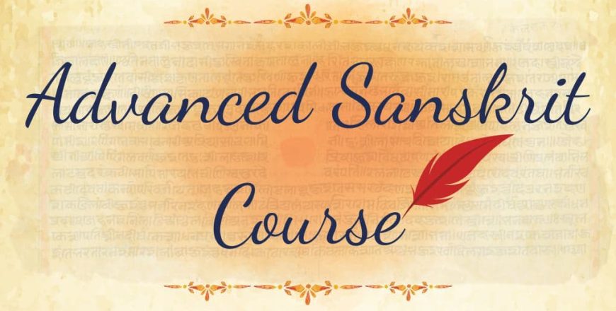 Advanced Sanskrit Course – Postal Mode - Chinmaya International Foundation